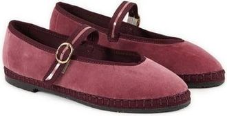 Flabelus Ballerines à bride en coton mélangé