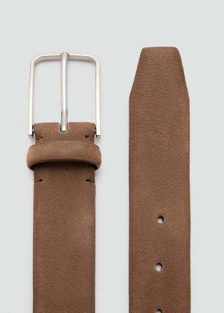 Mango Ceinture cuir nappa marron moyen - Homme - 100 - MANGO MAN