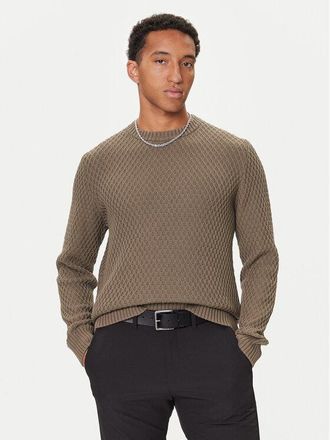 HUGO BOSS Pullover Syer 50546995 Khakifarben Regular Fit