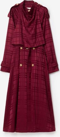 Burberry Trench en soie Check, Size: 06
