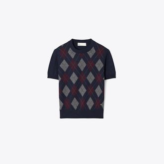 Tory Burch Argyle-Pullover aus Merinowolle