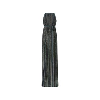 Missoni Langes gestreiftes Strickkleid mit Pailletten - - Dresses - Damen - Gr&uuml;n - S