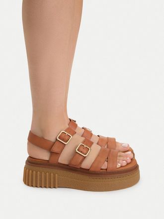 Clarks Sandalen Clarks Evamar Strap 26185889 Braun