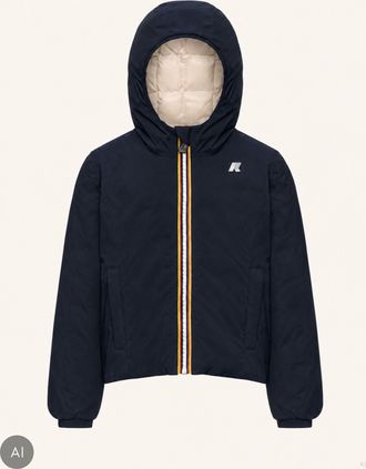 K-Way K-Way Winterjacke P. Linn St Thermo Double Zum Wenden blau
