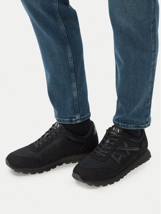 A|X Armani Exchange Sneakers XM001960 AF19388 MC005 Schwarz