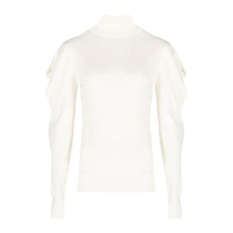 Liu Jo Col roul ajust&eacute; - Femme - Pulls - Blanc - Taille: 42 FR
