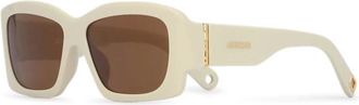 Jacquemus Femme, Accessoires, Beige, Taille: ONE Size Croisi&egrave;re Lunettes de soleil