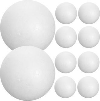 Happyyami Veemoon 10 St&uuml;ck Styroporkugeln 8 cm Durchmesser - Wei&szlig;e Schaumkugeln F&uuml;r DIY Bastelprojekte - Kunsthandwerk Und Weihnachtsdekoration - Ideal F&uuml;r Und 