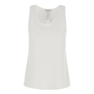 Max Mara Pavido Tanktop mit Stickerei - - Tops - Damen - Wei&szlig; - 3XS
