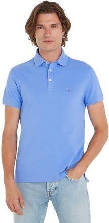 Tommy Hilfiger Polo Manches Courtes Homme 1985 Slim Slim Fit, Bleu (Blue Spell), XXL
