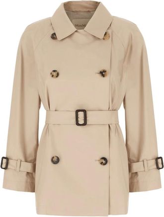 Max Mara Femme, Manteaux, Beige, Taille: 40 FR Trench-coat court