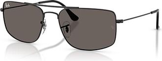 Ray-Ban Explorer IIi Sonnenbrillen Schwarz Fassung Grau Glas 56-18