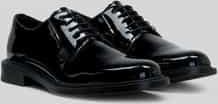 HUGO BOSS Schn&uuml;rschuhe aus Rindsnappa mit Lackoptik