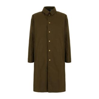 A.P.C. Einreihiger Mantel - - Coats - Herren - Gr&uuml;n - XL