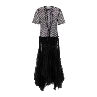 J.W.Anderson Mixed Lace Longline Dress - - Dresses - Damen - Mehrfarbig - 2XS