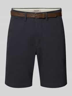 Jack & Jones Straight Fit Shorts mit abnehmbarem G&uuml;rtel Modell Adam