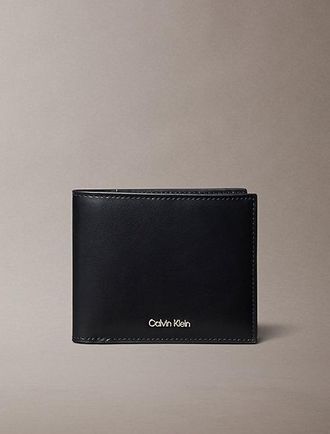 Calvin Klein Portefeuille fin en cuir anti-RFID