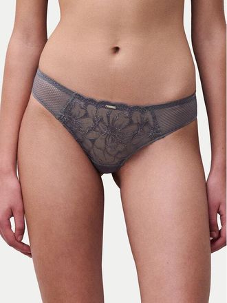 Chantelle Stringtanga Fleurs C12M90 Grau