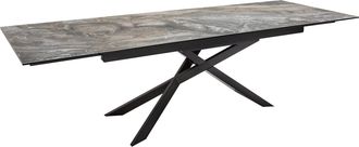 Invicta Interior Ausziehbarer Esstisch Euphoria 180-220-260cm Taupe Keramik Made in Italy