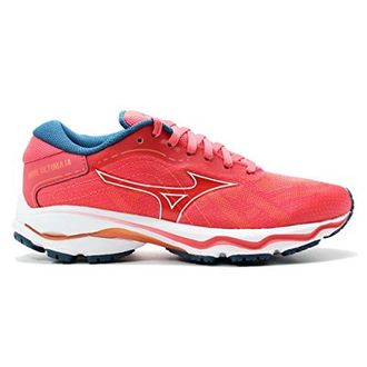 Mizuno Chaussures de Course sur Route Wave Ultima 14 Unisexes, Paradise Pink White Ink Blue, 40.5 EU