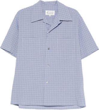 Maison Margiela Homme, Chemises, Bleu, Taille: L Linen Shirt