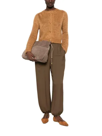 Forte_Forte Chunky Knit Cashmere Blend Cardigan - camel