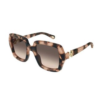 Chlo&eacute; Femme, Accessoires, Brun, Taille: 52 MM Lunettes de soleil carr&eacute;es
