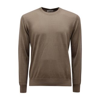 Paolo Pecora Maglione Wool/Silk/Cashmere Sweater - - Knitwear - Herren - Braun - M