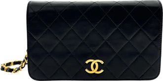 Chanel Crossbody Bags - Chanel Timeless Wallet on Chain WOC Vintage Lambsk - Gr. unisize - in Schwarz - f&uuml;r Damen