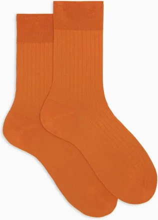 Gallo Gallo, Femme, Sous-vêtements, Orange, Taille: ONE Size Short Ribbed Socks