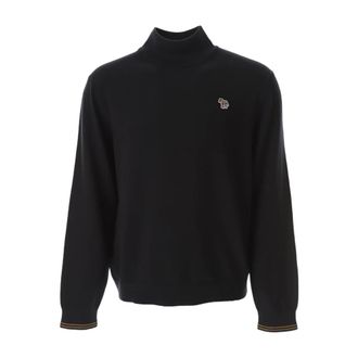 Paul Smith Homme, Pulls, Noir, Taille: XL Pull &agrave; col roul&eacute; Z&egrave;bre