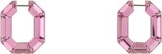 Swarovski Femme, Accessoires, Rose, Taille: ONE Size Lucent Hoop Earrings