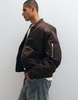 Asos Bomberjacke in Braun