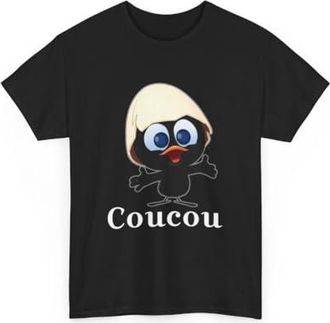 Generic Tee shirt Noir Unisex Caliméro Coucou Homme/Femme Couleur Black, Taille 3XL