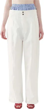 Antik Batik Femme, Pantalons, Beige, Taille: 36 FR Pantalon Winna