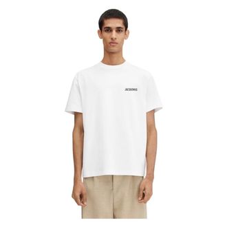 Jacquemus Homme, Tops, Blanc, Taille: M T-Chemises