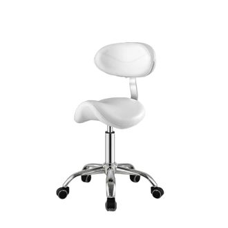 Generic Sattelhocker, EIN ergonomischer sattelf&ouml;rmiger Sitz mit Einstellbarer H&ouml;he, 330 Pfund Tragkraft, geeignet for den Heim- und B&uuml;rogebrauch(White)