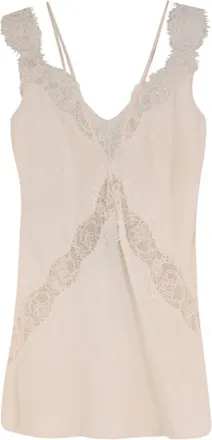 Pinko Pinko, Femme, Tops, Rose, Taille: 38 FR Top avec Broderie en Dentelle