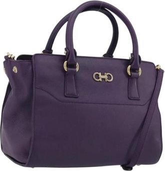 Ferragamo Sac &agrave; main Pre-owned - Femme - Pre-owned - Violet - Taille: ONE Size