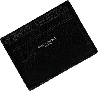 Saint Laurent unisex, Pre-owned, Noir, Taille: ONE Size Portefeuille Vintage Pre-owned