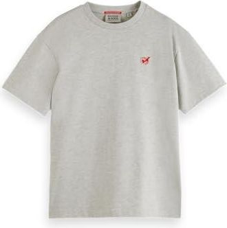 Scotch & Soda T-Shirt The Free Spirit Peace Bird pour Homme, Oatmeal Melange, L