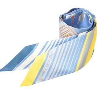 Herm&egrave;s Twilly &Eacute;charpe Muffler doccasion - Femme - Pre-owned - Multicolore - Taille: ONE Size