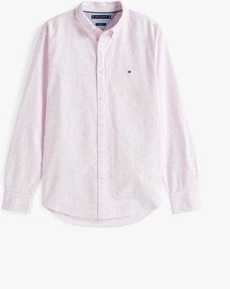 Tommy Hilfiger Chemise ray&eacute;e rose en coton