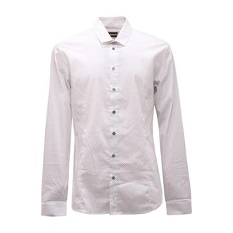 Patrizia Pepe Micro Spot Hemd - - Shirts - Herren - Wei&szlig; - XL