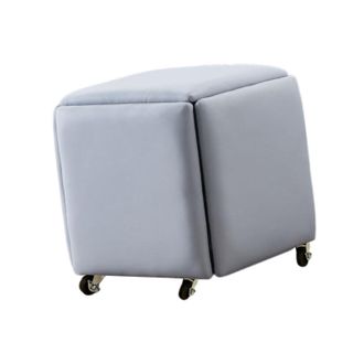 Generic Event-Klapphocker, 5-in-1-Nesting-Ottomane-W&uuml;rfelsitzset, Mehrzweck-Fu&szlig;hocker, for die Nutzung im Wohnzimmer, Balkon, Innenhof(Color 5,45x45x45cm)
