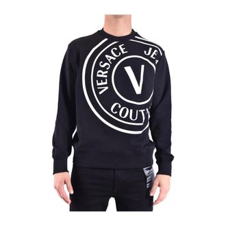 Versace Jeans Couture Schwarzes Baumwoll-Sweatshirt - - Sweatshirts & Hoodies - Herren - Schwarzk - 2XL