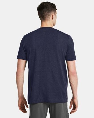 Under Armour Vanish Elite Seamless Kurzarm-Oberteil f&uuml;r Herren Midnight Blaue Marine / Iridescent XXL