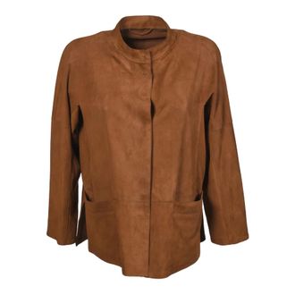 Baldinini Femme, Vestes, Brun, Taille: 44 FR Veste en daim