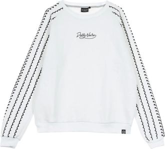 Dolly Noire Femme, Sweatshirts et sweats &agrave; capuche, Blanc, Taille: 40 FR Deco Bylibin Crewneck SweaT-shirt