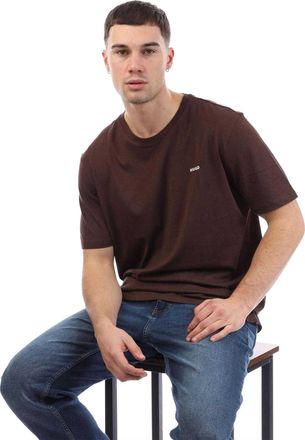 HUGO BOSS Hugo - Dero 99 T-Shirt f&uuml;r Herren, Baumwolle, Regul&auml;r (Braun)